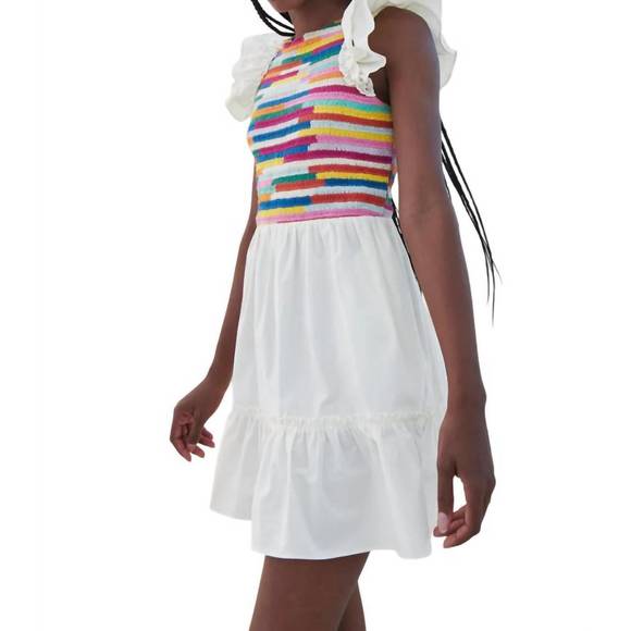 SAYLOR | Dresses | New Saylor Leonara Dress In White Multi | Poshmark